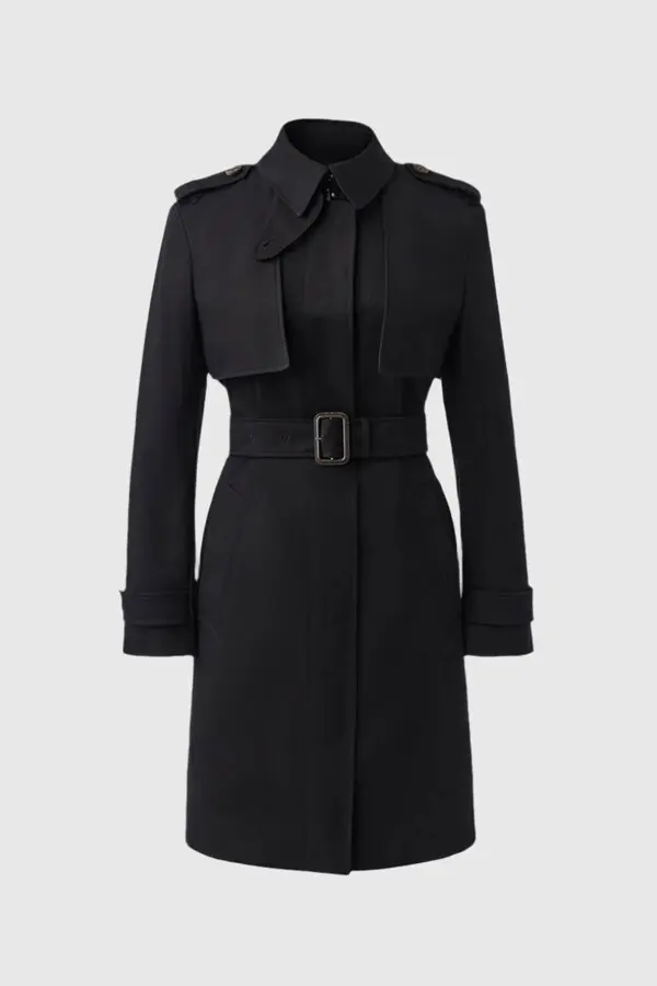 Mackage 2-in-1 Classic Trench Coat - Black