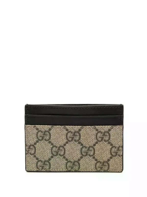 Gucci 2000-2015 Gg Supreme Card Holder - Brown
