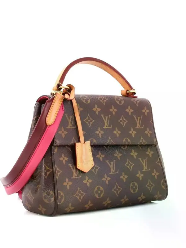 LOUIS VUITTON Cluny Top Handle Bag Monogram Canvas Bb Satchel