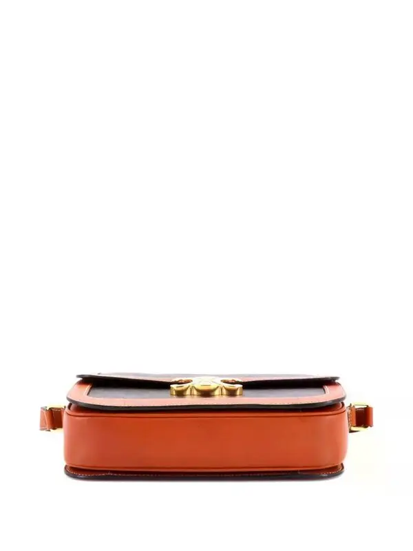 Celine Triomphe Coated Canvas Medium Shoulder Bag - Brown