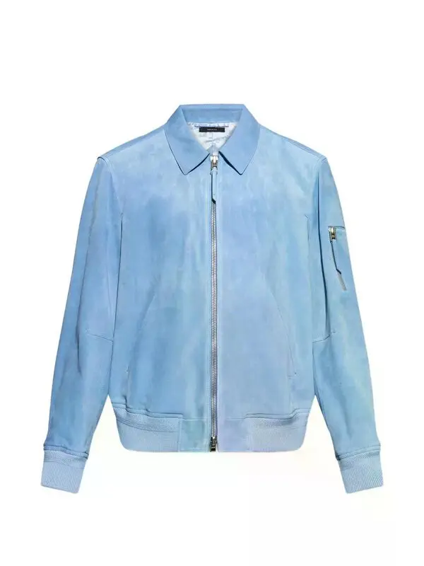 TOM FORD Zipped Suede Bomber Jacket