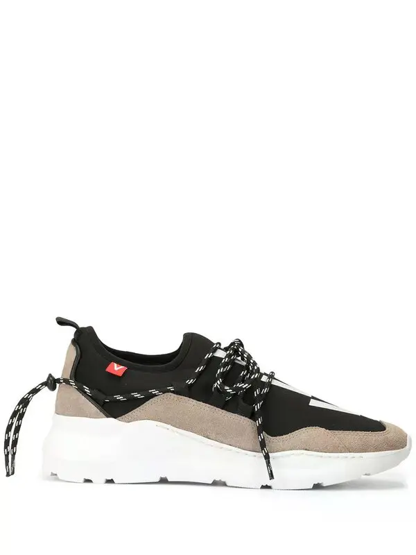 PORTS V Lace-up Low Top Sneakers - Black