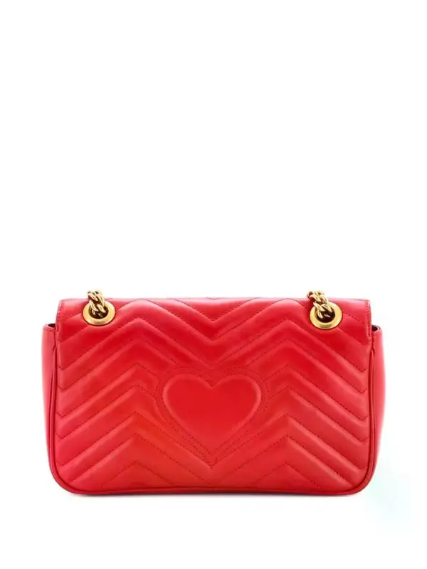 Gucci Gg Marmont Flap Bag Matelasse Leather Small Crossbody Bag