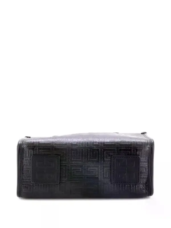 Givenchy 4g Embossed Coated Canvas Mini Tote Bag - Black