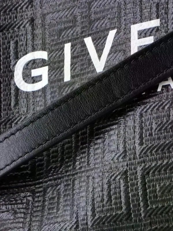 Givenchy 4g Embossed Coated Canvas Mini Tote Bag - Black