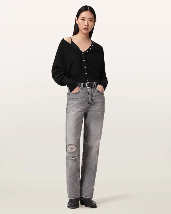 ALLSAINTS Honor V-neck Merino Cardigan