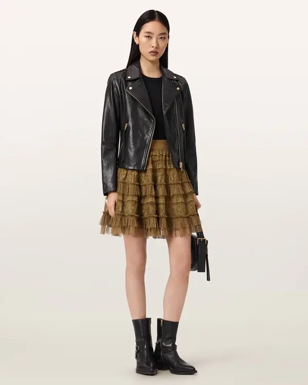 ALLSAINTS Arlea Lace Mini Skirt