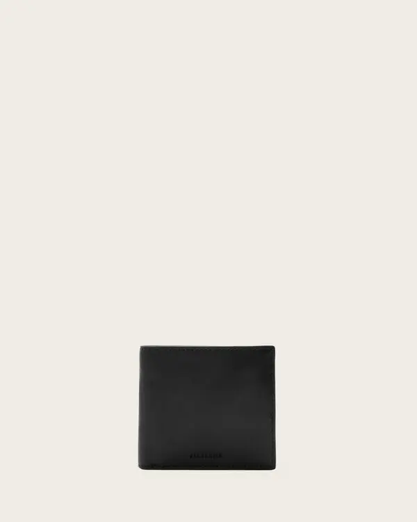 ALLSAINTS Delph Bi-fold Leather Wallet - Black