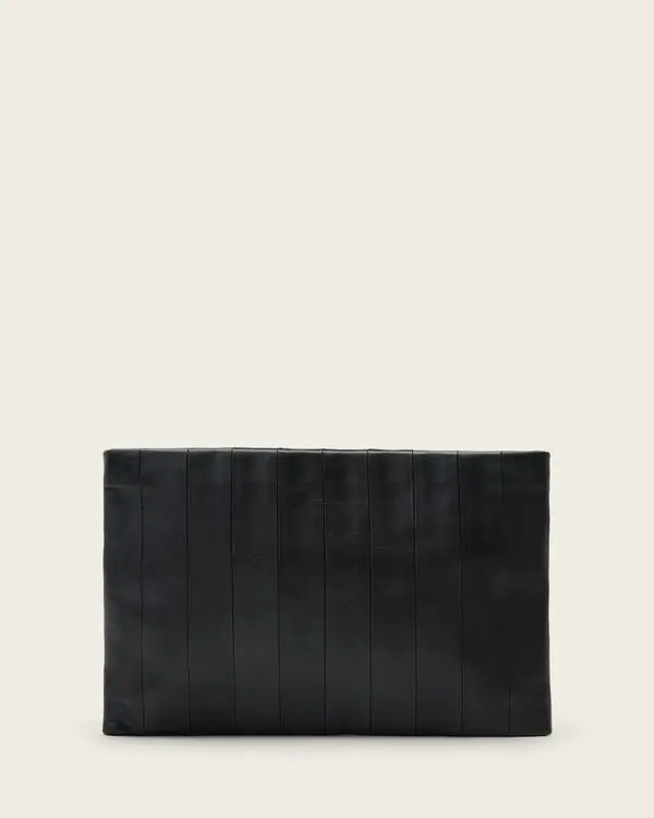 ALLSAINTS Bettina Leather Clutch Bag - Black