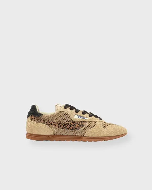 AUTRY Windspin Low Leopard Knit Sneakers