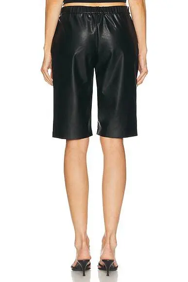 Norma Kamali Flat Front Bermuda Short