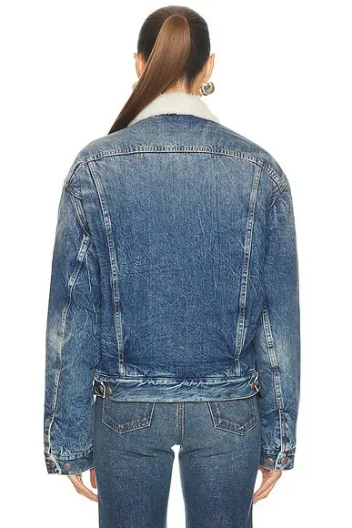 R13 Bib Trucker Jacket