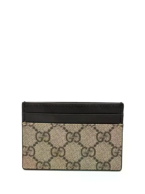 Gucci 2000-2015 Gg Supreme Card Holder - Brown