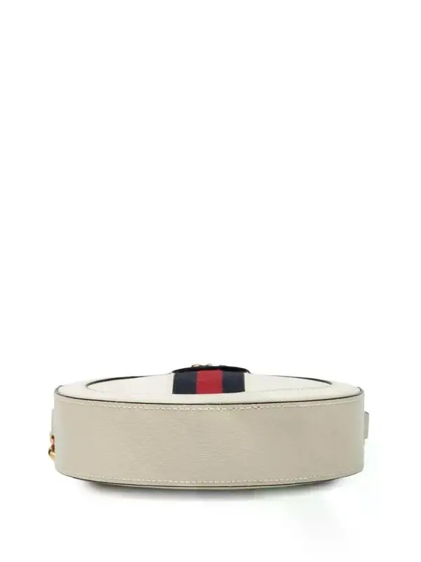 Gucci 2016-2026 Mini Leather Ophidia Round Crossbody Bag - White