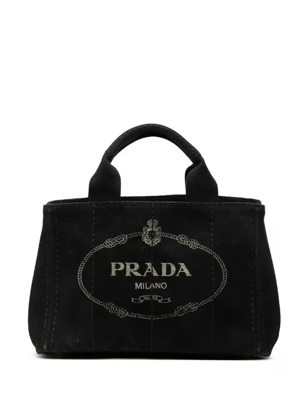 Prada 2000-2013 Small Canapa Logo Satchel