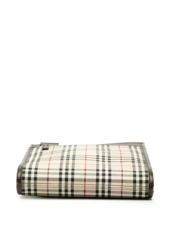 Burberry House Check Canvas Crossbody Bag - Brown