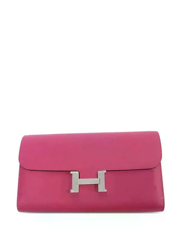 Hermès 2019 Evercolor Constance Wallet Long Wallets - Pink