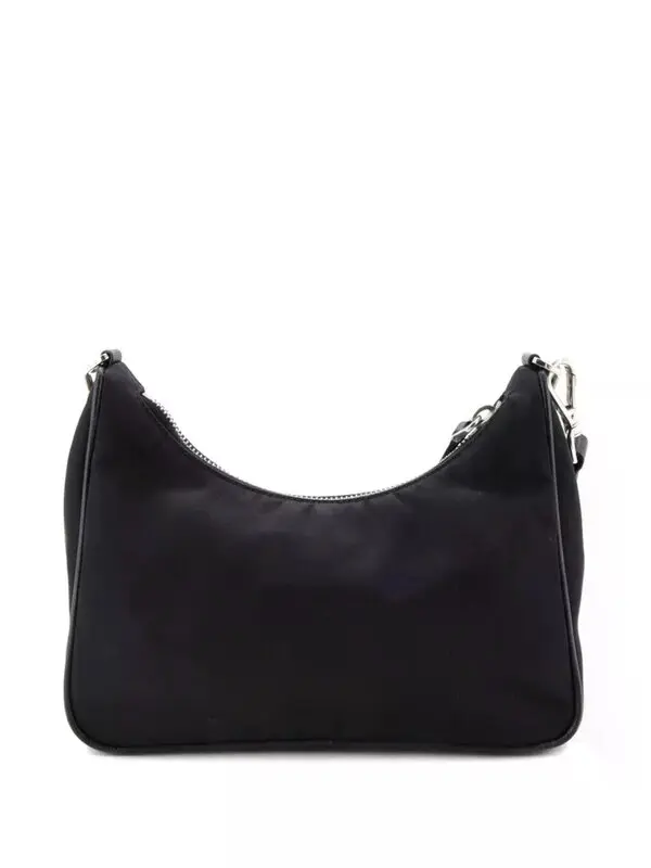Prada Re-edition 2005 Tessuto Shoulder Bag - Black