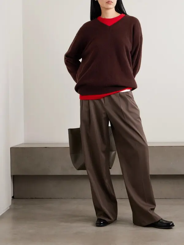 SSSTEIN Brushed Cashmere Crewneck Sweater