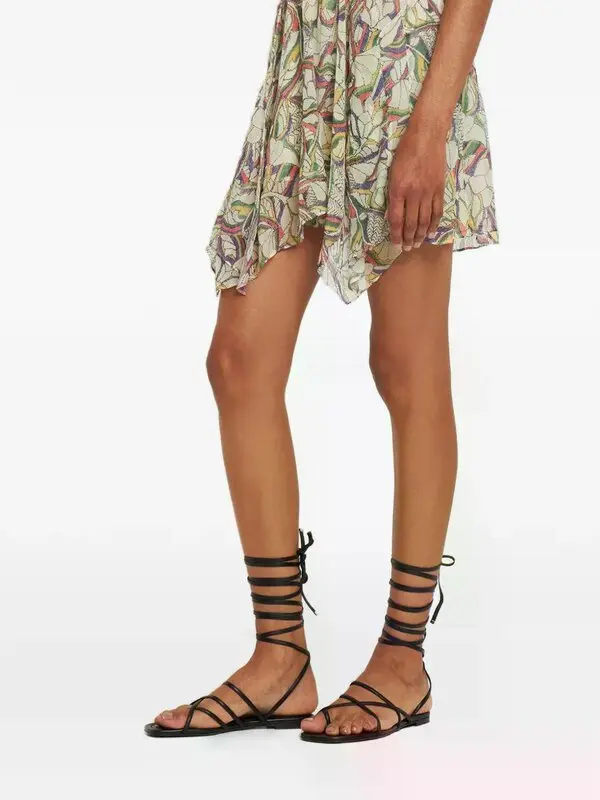 Michael Kors Jade Ankle Tie Sandals - Black