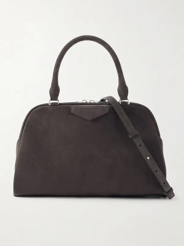 Givenchy Antigona East-west Medium Suede Tote - Brown