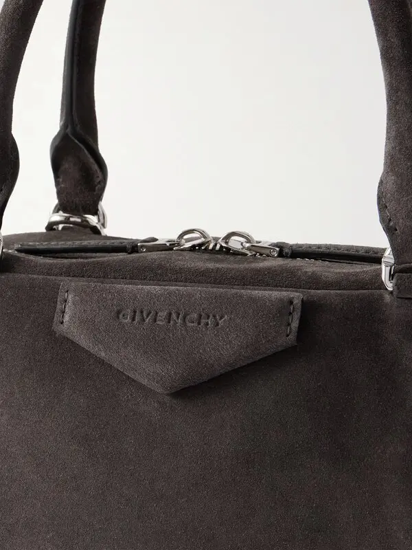 Givenchy Antigona East-west Medium Suede Tote - Brown