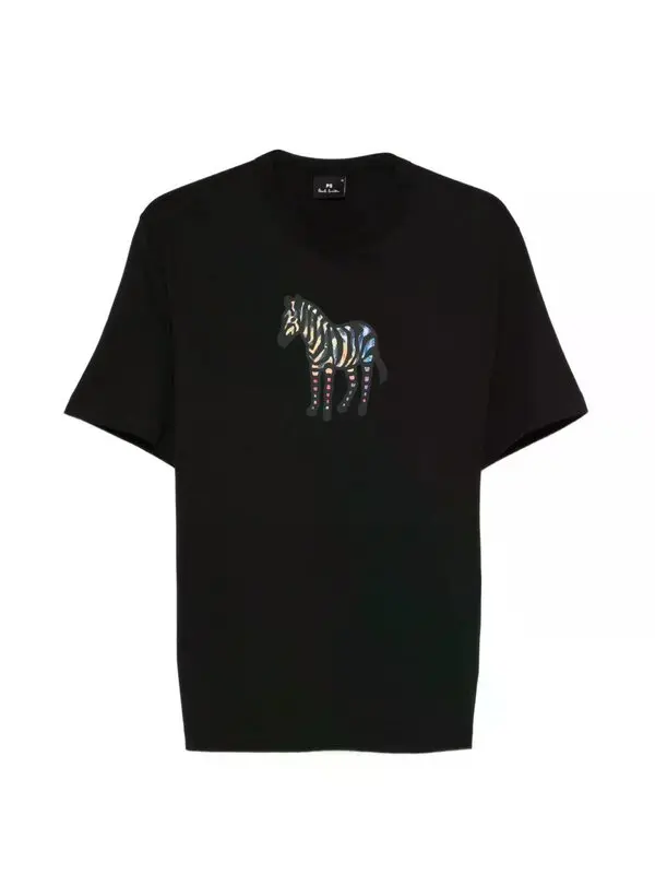 Paul Smith Zebra-print T-shirt - Black
