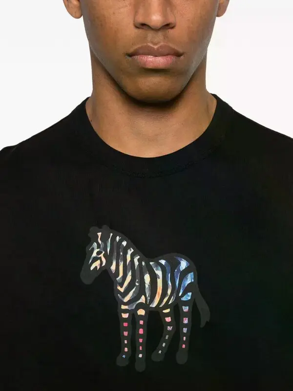 Paul Smith Zebra-print T-shirt - Black