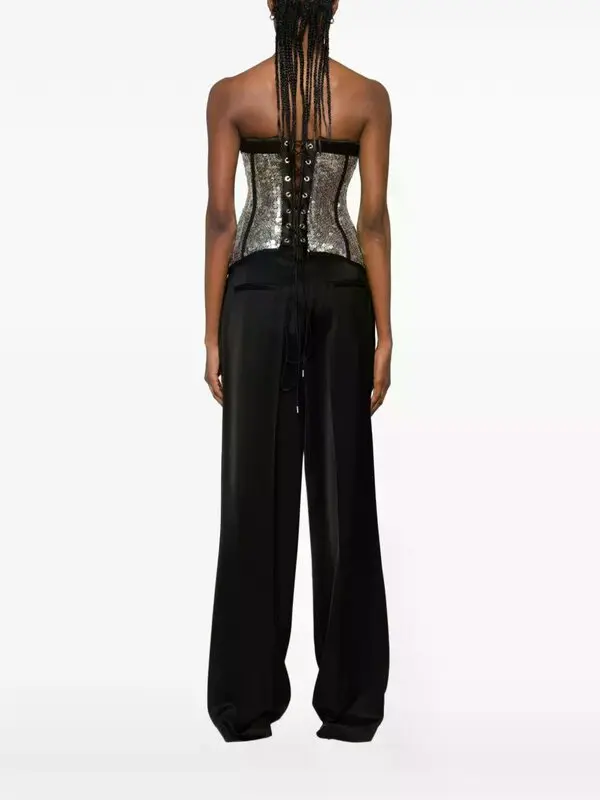 MITILIANE COUTURE Sequin-embellished Corset Top