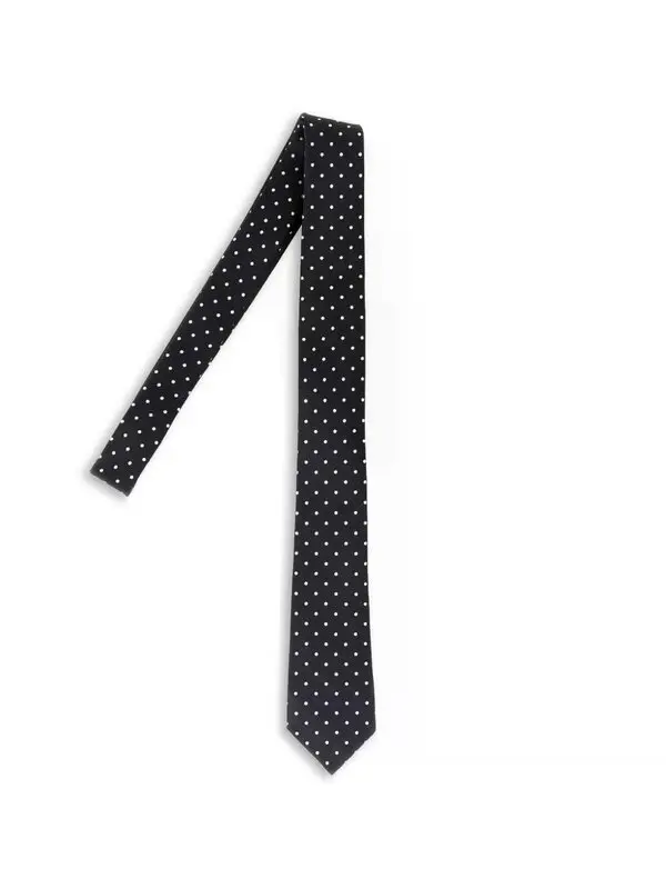 TOM FORD Polka Dot Neck Tie - Black