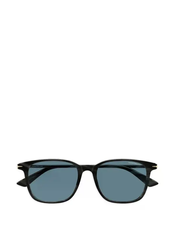 Montblanc Square-frame Sunglasses - Black