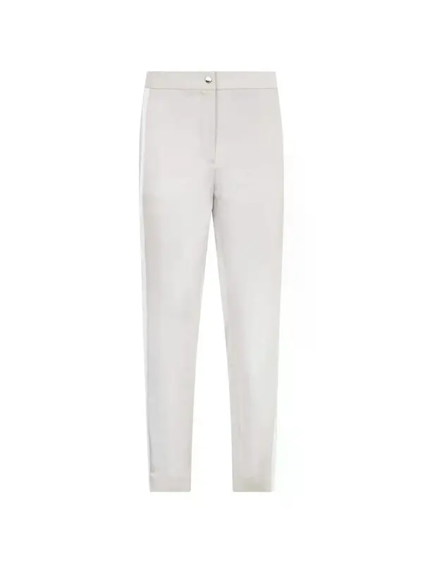 MOORER Tapered Trousers With Side Stripe Detailing