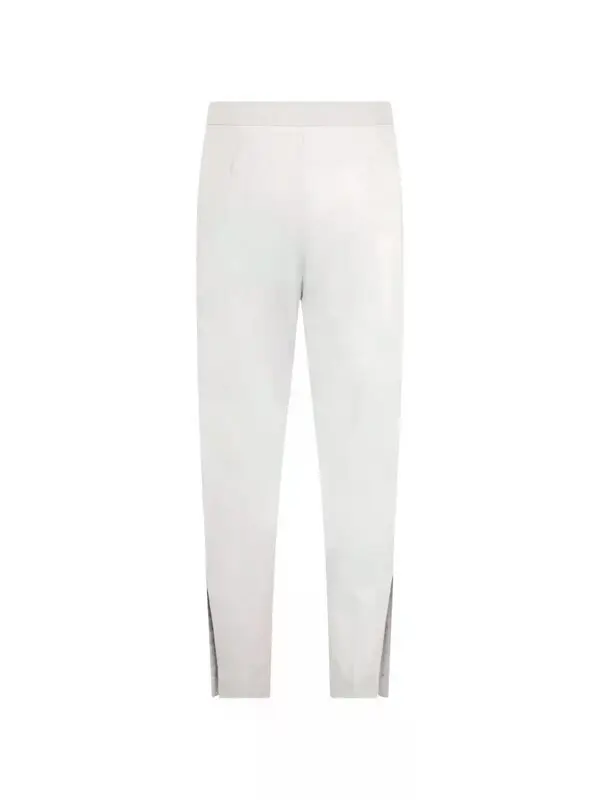 MOORER Tapered Trousers With Side Stripe Detailing