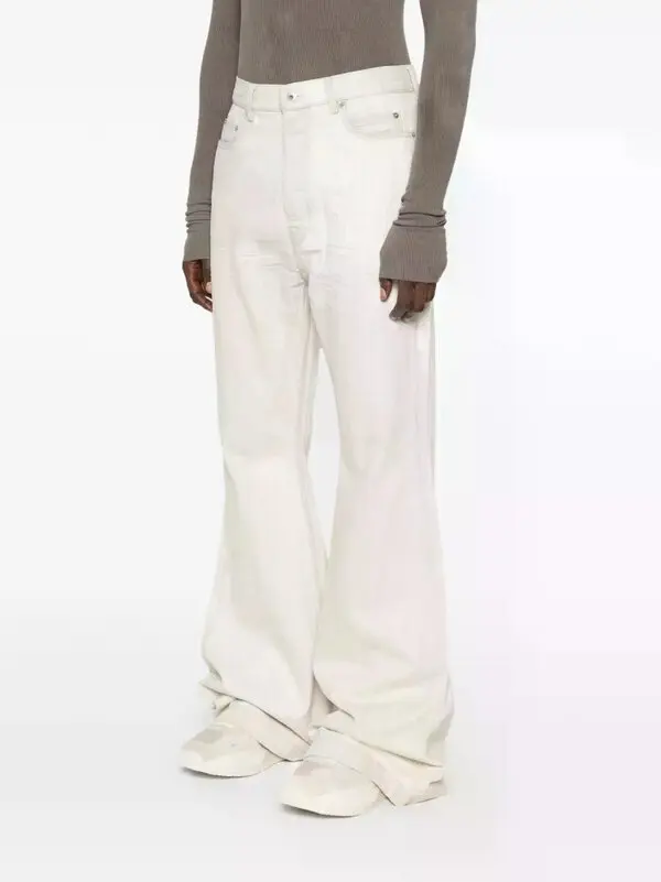Rick Owens Bolan Bootcut Denim Jeans - Neutrals