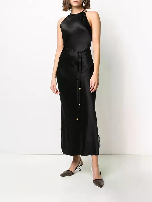 Nanushka Narita Laced Back Slip Dress