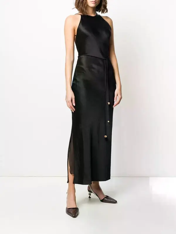 Nanushka Narita Laced Back Slip Dress