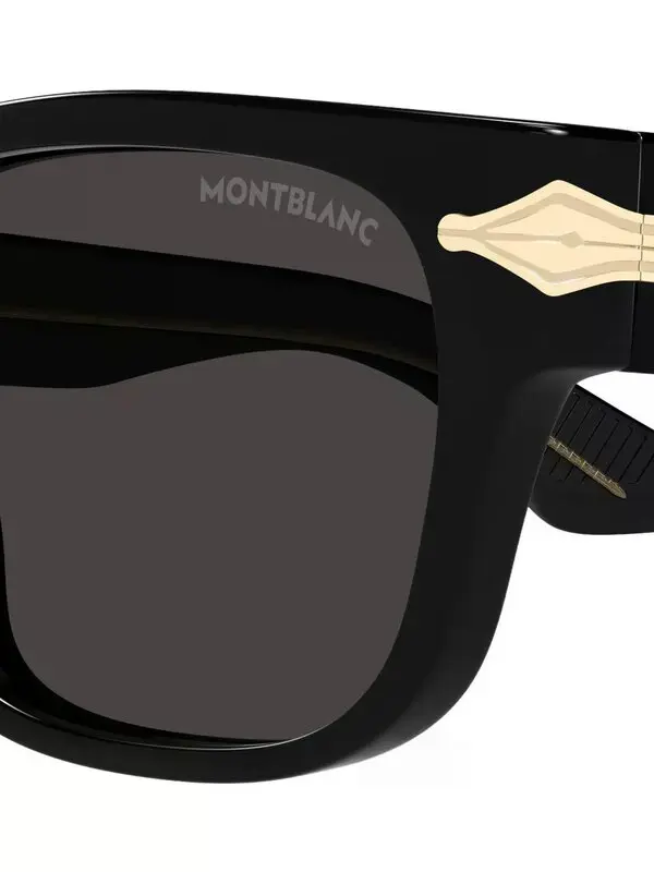 Montblanc Square Frame Sunglasses - Black
