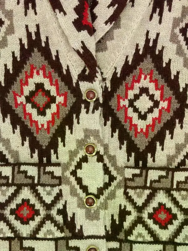FORTELA Lydie Geometric-pattern Cardigan