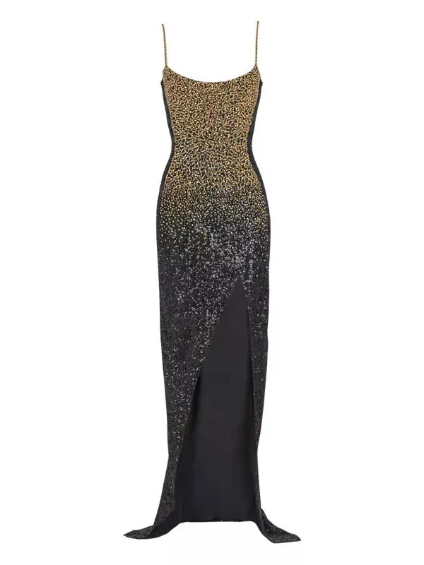 Balmain Embroidered Long Dress