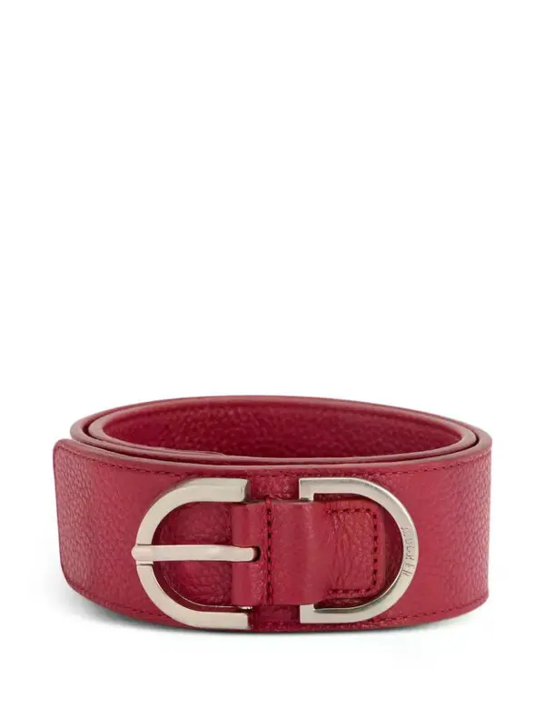 MOORER Ivette Buckled Belt - Red