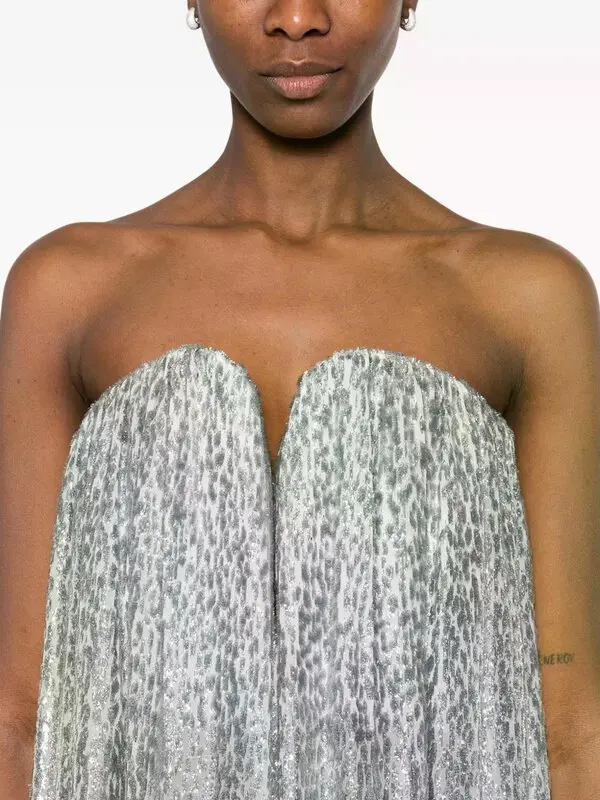 Stella McCartney Metallic Effect Maxi Dress