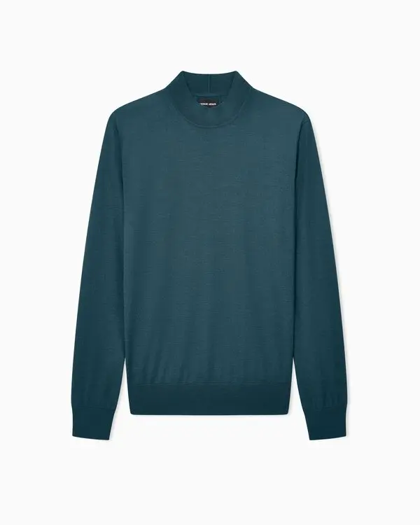 Giorgio Armani Cashmere And Silk Turtleneck Sweater - Green