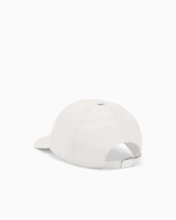 Giorgio Armani Technical Fabric Baseball Cap With Logo - Beige