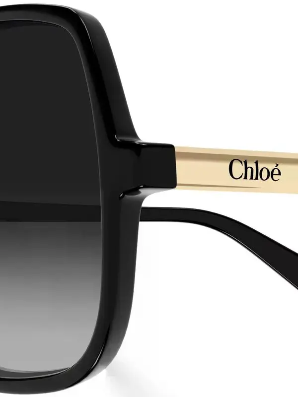 Chloé Oversized Frame Sunglasses - Black