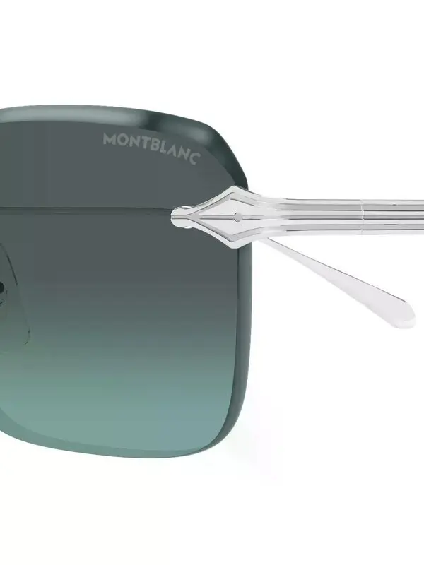 Montblanc Square Frame Sunglasses - Silver