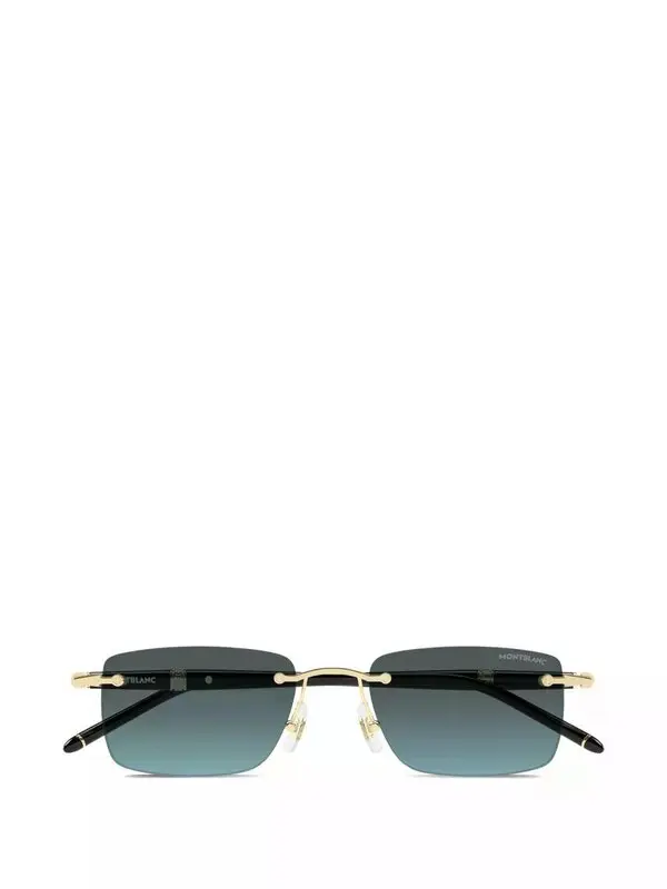 Montblanc Square-frame Sunglasses - Gold