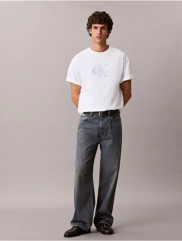Calvin Klein Baggy Fit Jeans - Blue Ash Stone