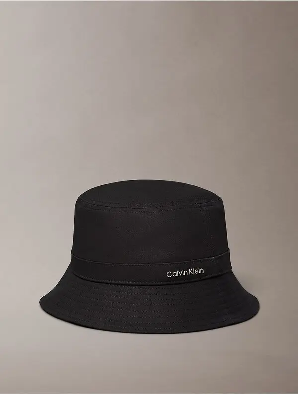 Calvin Klein Cotton Twill Bucket Hat - Black