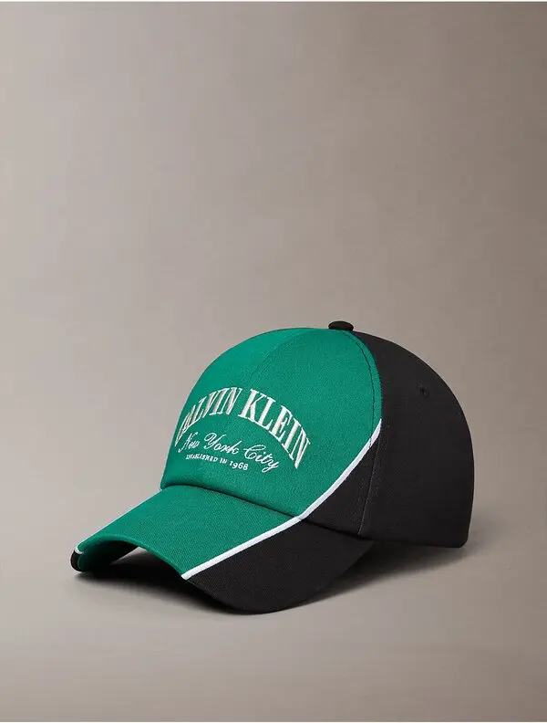 Calvin Klein Dual Tone Logo Graphic Baseball Cap - Enchanted Forest