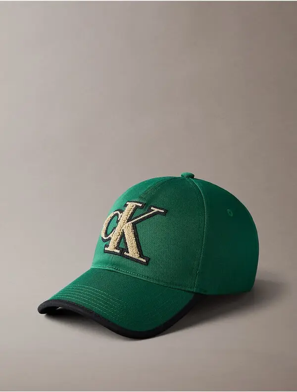 Calvin Klein Textured Monogram Baseball Cap - Enchanted Forest